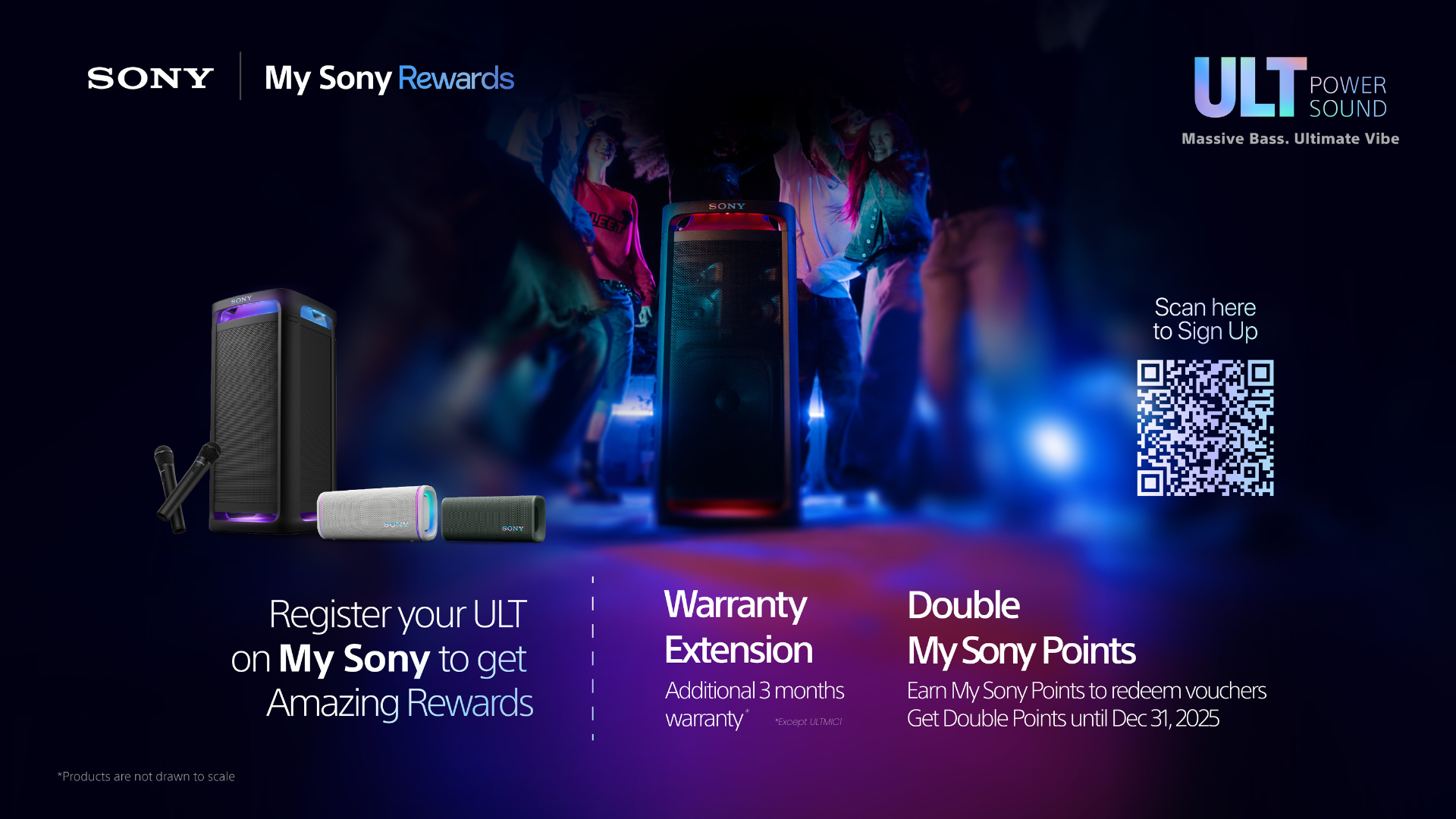 Enjoy these rewards when you register your ULT on My Sony!